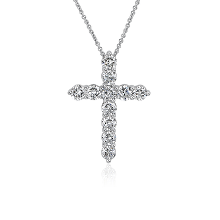 Blue nile cross necklace store